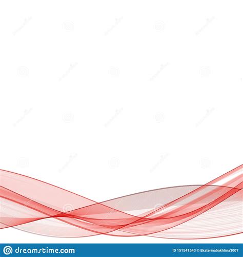 abstract smooth color wave vector curve flow red motion illustration