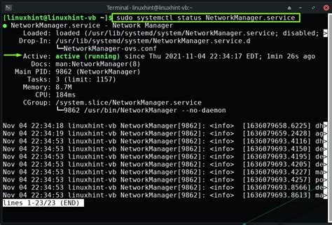 how to restart network services on manjaro linux