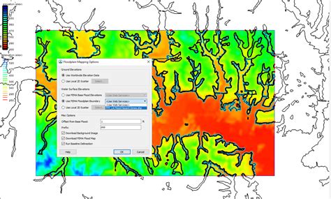 using a shapefile with the fast flood tool