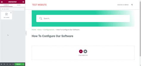 how to configure single doc in elementor betterdocs