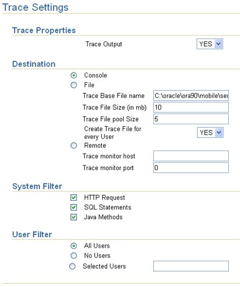 tracing and logging