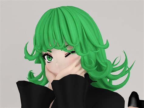 Tatsumaki Anime Girl Pose 03 3d Model Cgtrader