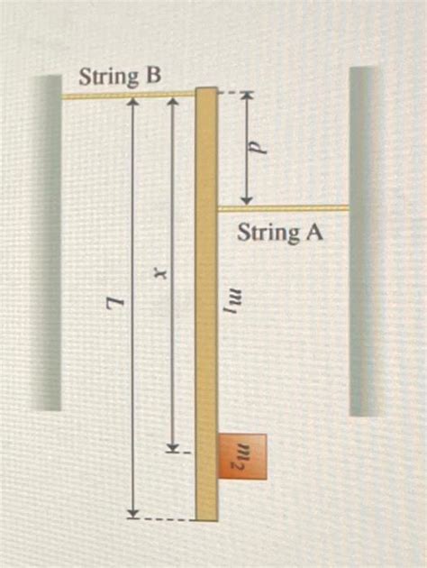 Solved A Rigid Uniform Horizontal Bar Of Mass M1 And