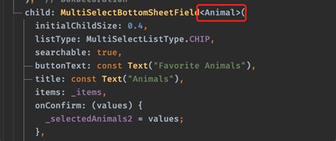 i am having problem running multi select flutter widget properly in