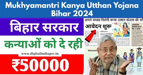 Mukhyamantri Kanya Utthan Yojana Bihar 2024 Objective Benefits