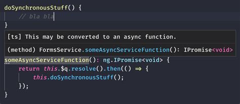typescript does angularjs promise scheduling work with `async` `await