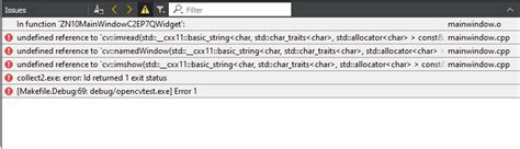 c undefined reference errors in qt creator opencv stack overflow