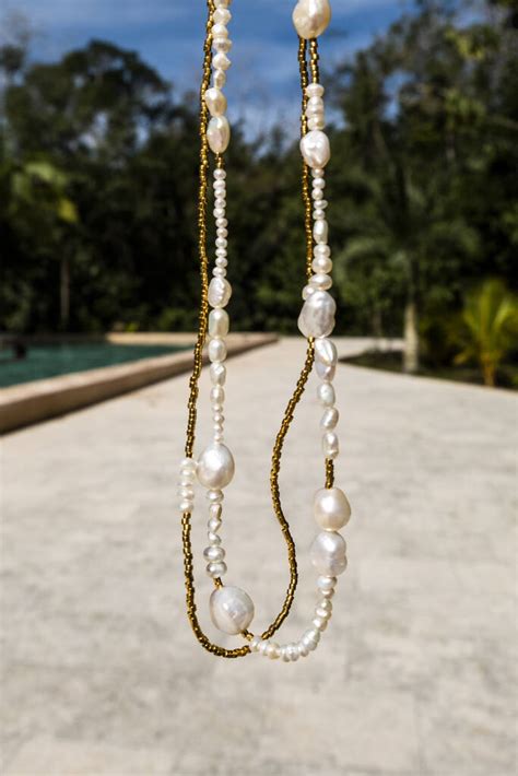 Coco Freshwater Pearl Necklace By Pebble And Loop