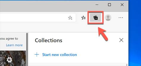 how to use collections in microsoft edge