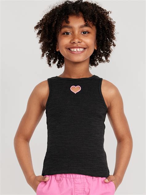 Cutout Graphic Tank Top For Girls Old Navy
