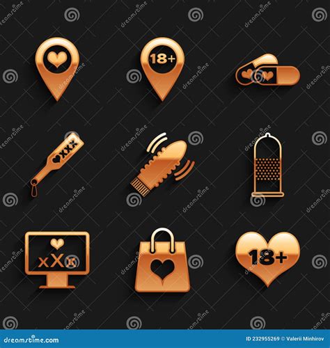 Set Vibrator For Sex Games Shopping Bag With Heart 18 Plus Content