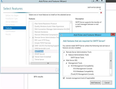 how to install and configure smtp server on windows server 2016 2012 r2
