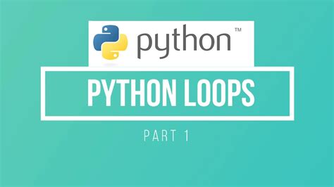 python loop while loop part 1 youtube