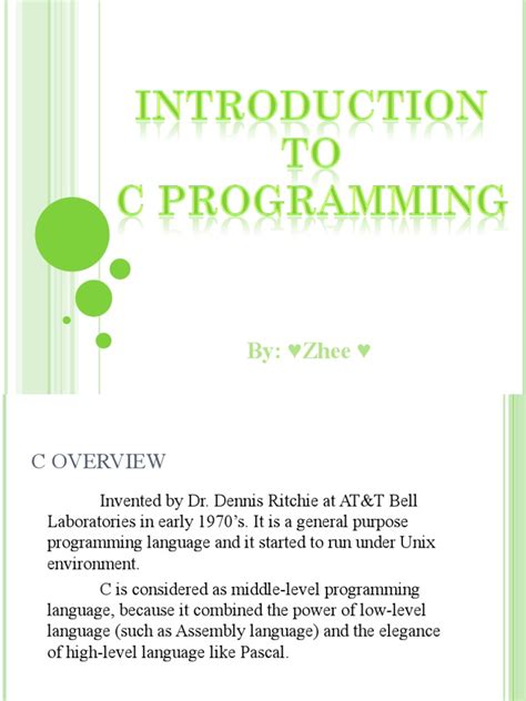 introduction to c programming pdf computer programming computing