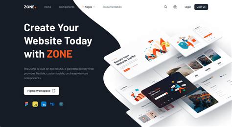 zone multipurpose landing page ui kit mui store