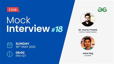 live mock interview live dsa questions session youtube