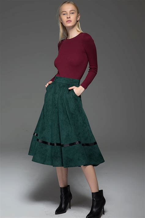 Winter Skirt Maxi Wool Skirt Plus Size Skirts Handmade