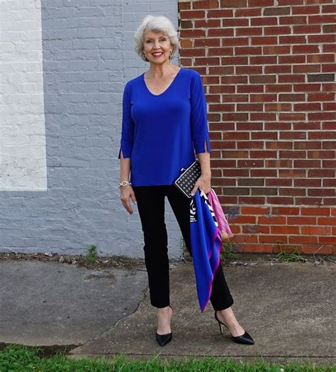 True Blue Over 60 Fashion Fashion Older Women