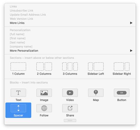 adding spacing or lines to a message direct mail