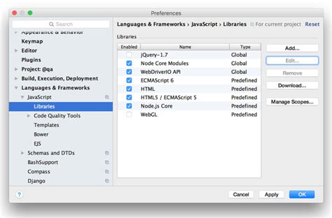 webdriverio autocompletion