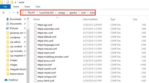 configure virtual host with xampp running on windows 10