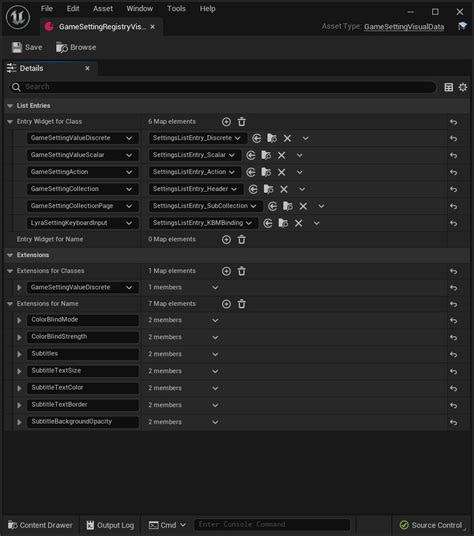 lyra sample game settings in unreal engine unreal engine 5 0