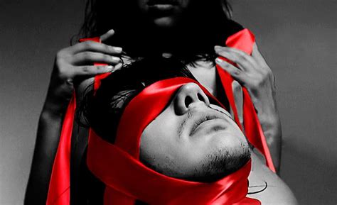 Blind Love Black Model Graphy Black And Red Man Girl Beautiful