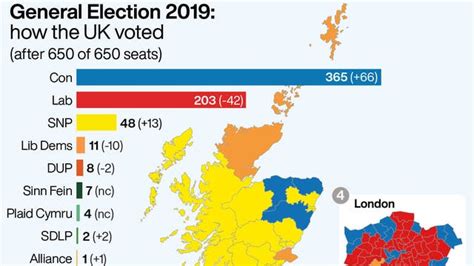 Uk Election Results 2019 Map General Election 2019 Map Shows Just How