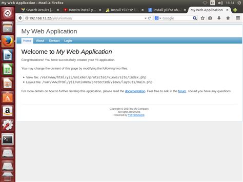 cara install yii framework di ubuntu 14 04 ~ irwan