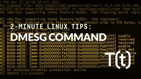 how to use the dmesg command 2 minute linux tips youtube