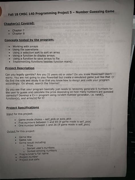 solved i have a c program to create for a power ball an