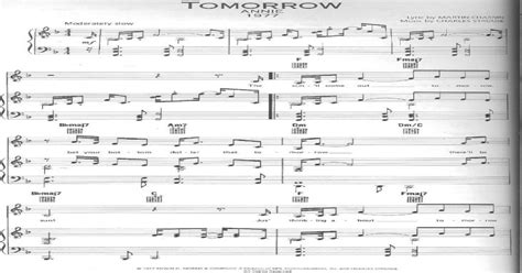 Annie Tomorrow [piano Sheet] [pdf Document]