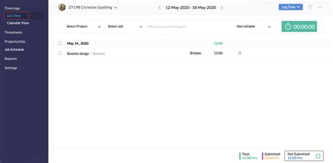 timesheets zoho people