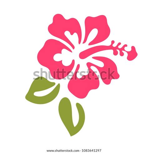Hibiscus Vector Graphic Hibiscus Flower Logo Stock Vector Royalty Free
