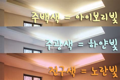 주광색 주백색 전구색 차이는 전구 조명 색상 구별하는 법과 조명 인테리어 조명 인테리어 인테리어 거실 천장 조명
