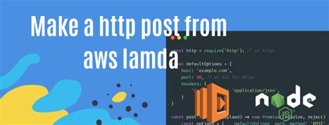 post request from node js in aws lambda by hamza sabljakovic