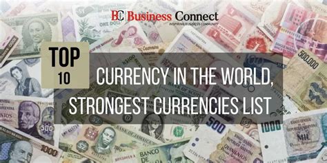 Top 10 Currency In The World Strongest Currencies List