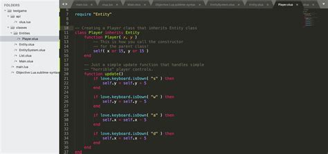 objective lua additional syntax to original lua lÖve