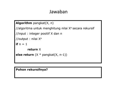 Ppt Analisa Algoritma Rekursif Powerpoint Presentation Free Download