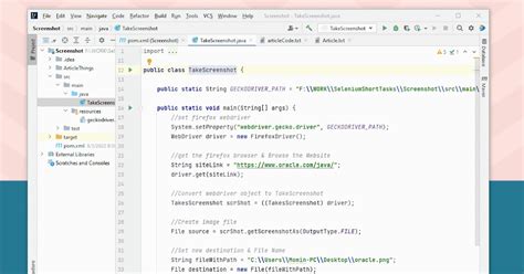 how to take a screenshot selenium java