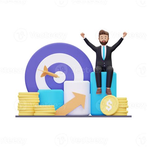 Empresário 3d Fazendo Crescimento De Negócios 10872944 Png