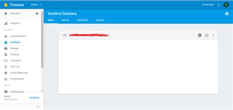 android data is not showing up in a firebase database console stack