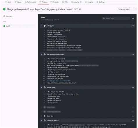 deploy a jekyll site to aws s3 using github actions
