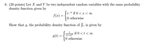 solved let x and y be two independent random variables wi