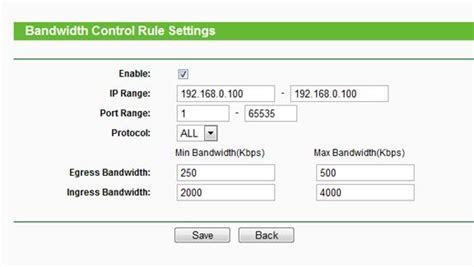 how to use bandwidth control on tp link wireless router tp link