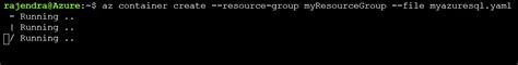 deploying azure container instances using yaml