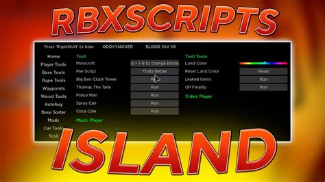 roblox islands gui hack script infinite item farm kill mobs