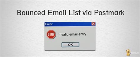 hard and soft bounced emails list via postmark api formget