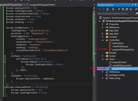 how i can employ devexpress use angularjs