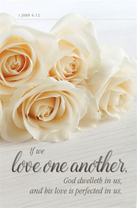 church bulletin 11 wedding love one another pack of 100